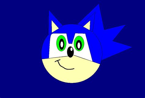 Flat Sonic Face By Duskfang95 On Deviantart