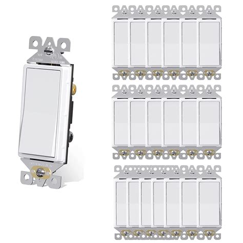 Aida 20 Pack 3 Way Switch Decora Switch White Electric Switcheslight Switch15amp 120277 Volt