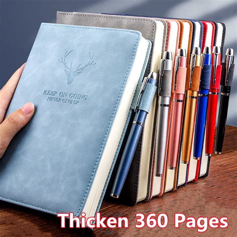 Deer Head Notebook A5 Ultra Thick Business Notebook Diary Leather