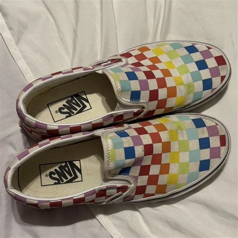 The Cutest Rainbow Vans Depop