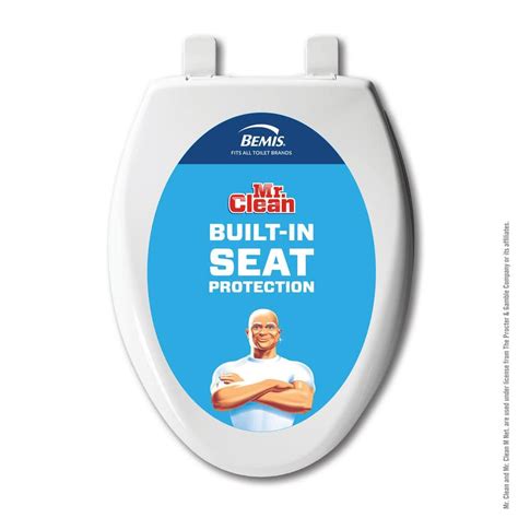 Bemis Affinity Mr Clean Elongated Soft Close Antimicrobial Easy Clean