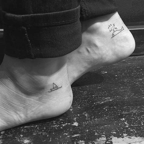 Tatuaggi Piccoli Uomo Unisex Piede E Caviglia Jeans Osso Del Piede