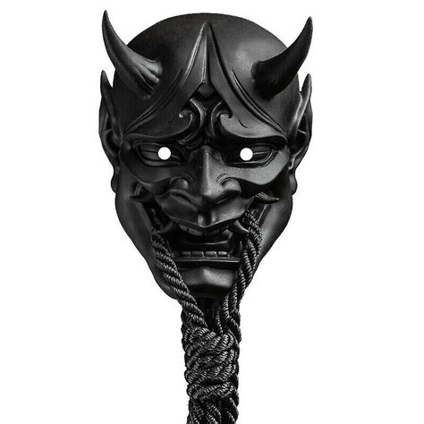 Adult Unisex Japanese Seal Prajna Devil Hannya Noh Kabuki Demon Oni