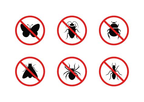 Premium Vector Pest Control Symbol Set