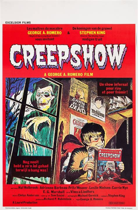 Creepshow Original 1982 Belgian Movie Poster Creepshow Movie