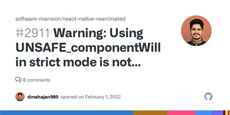 Warning Using Unsafecomponentwillmount In Strict Mode Is Not Recommended And May Indicate Bugs