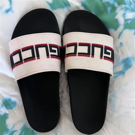 Gucci Slides Barely Worn Fits Uk 10 10 5 Depop