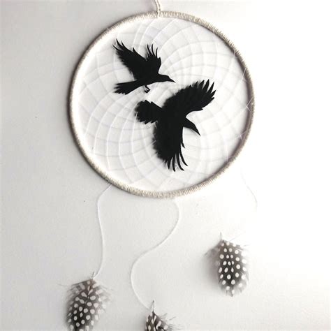Macrame Hanging Raven Etsy