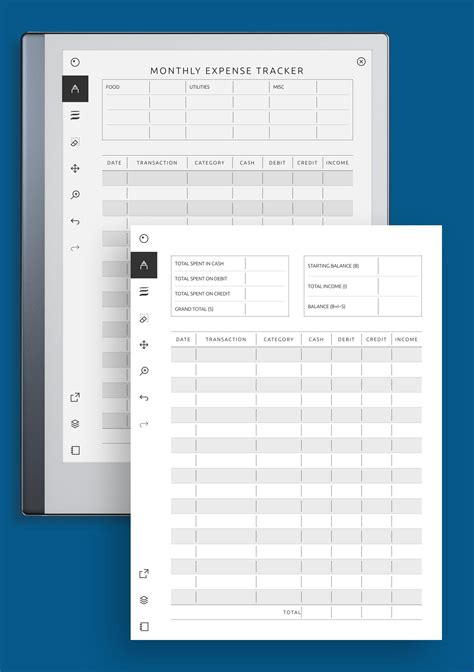 Download Printable Monthly Expense Tracker Template Pdf