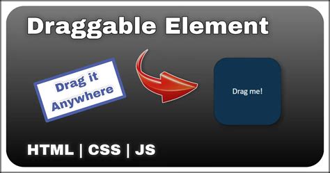 Drag Me Anywhere Create Draggable Element Using Javascript