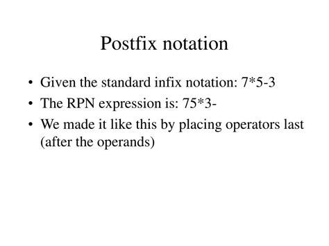 Ppt Reverse Polish Expressions Powerpoint Presentation Free Download Id 3365079