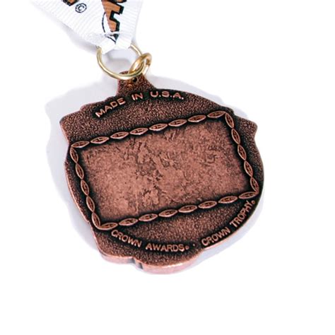 Покерная медаль бронзового цвета