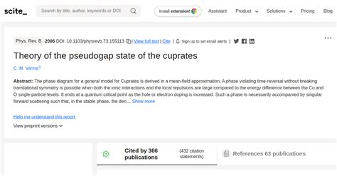 Theory Of The Pseudogap State Of The Cuprates Scite Report Theory Of The Pseudogap State Of The Cuprates Scite Report