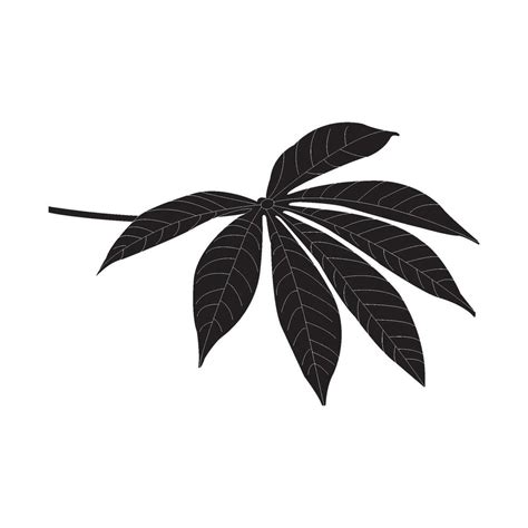 Cassava Leaf Icon 46432070 Vector Art At Vecteezy