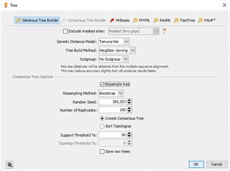 How To Display Bootstrap Percentages On A Phylogenetic Tree Geneious