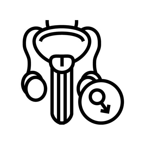 Eréctil Disfunción Línea Icono Ilustración 50127190 Vector En Vecteezy