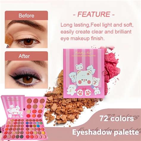 Buy Veronni 72 Color Eyeshadow Palette Triple Layers Matte And Micro
