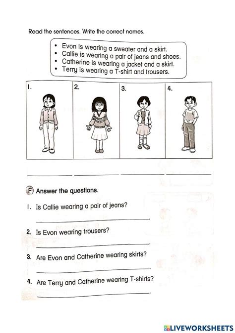 English Year 2 Interactive Activity Live Worksheets