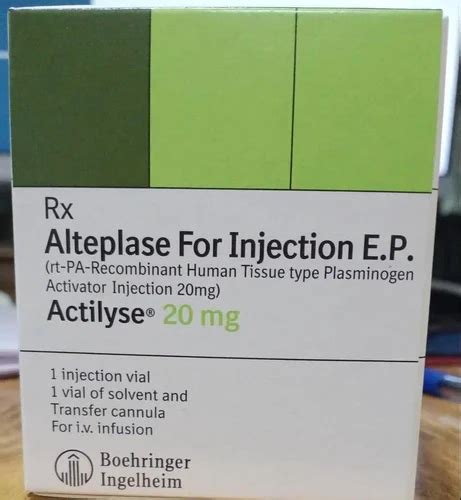 Actilyse 20mg Inj At ₹ 49310piece Actilyse In Nagpur Id 2855808303097