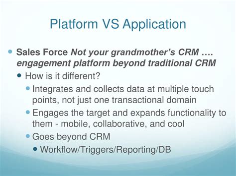 Ppt Beyond Crm Platform Vs Application Powerpoint Presentation Free Download Id5620613