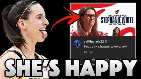 Caitlin Clark Responds To Stephanie White Being Her New Head Coach