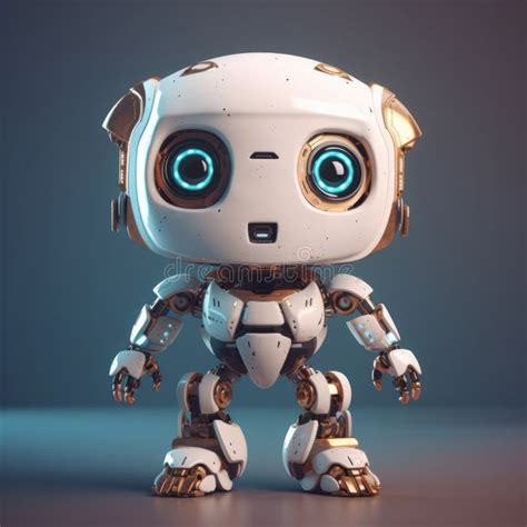 Cute Looking Bot Robot Business Friendly Generated With Ai Stock Illustration Illustration Of