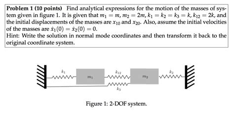 solved problem 1 10 points find analytical expressions for