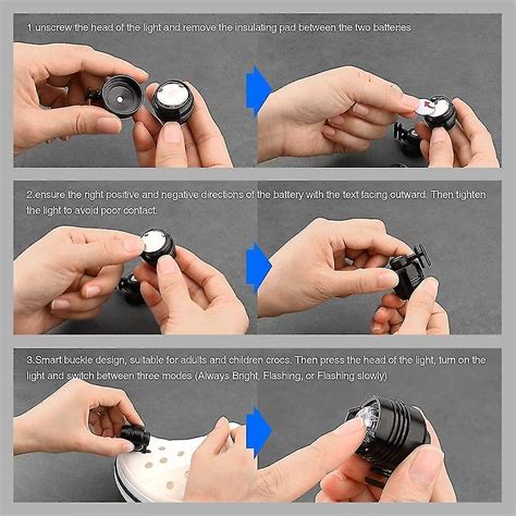 Headlights Plastic Croc Small Light Funny Shoe Accessories Running And