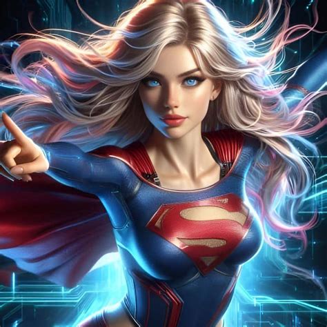 Supergirl Cyberpunk Style Ai Art By Evandromarquesamv On Deviantart