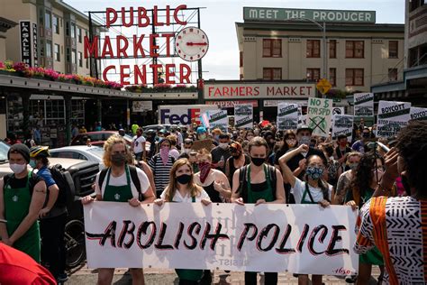 Fact Check False Claim About Aerial Photo Of Blm Protest In Seattle