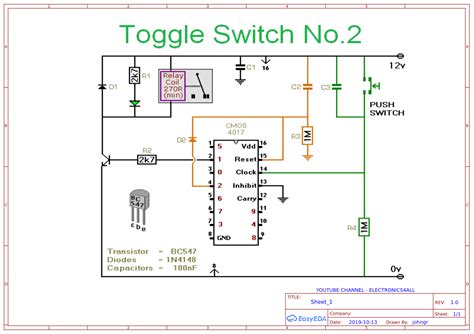 ON OFF Toggle Switch CD Platform For Creating And Sharing Projects OSHWLab
