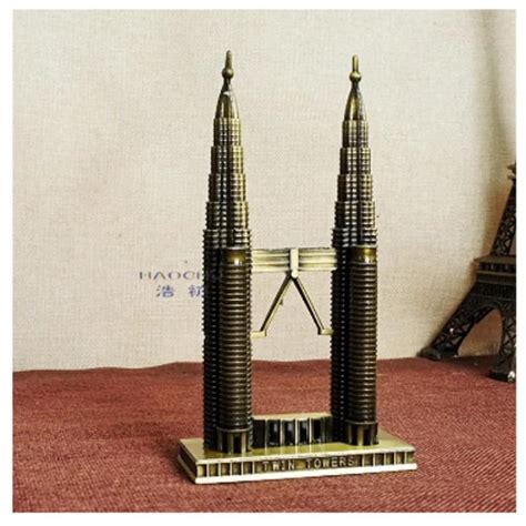 Metal Home Decoration Accessories Souvenirs Twin Tower Showpice Daraz