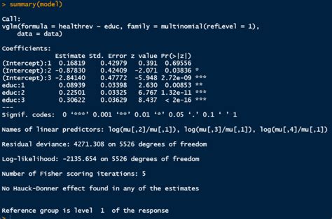 Multinomial Logistic Regression In R Towards Data Science