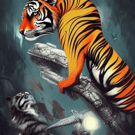 Mc Escher Colorfull Hawk And Tiger De Russ Mills Anna Dittman Éclairage Cinématique