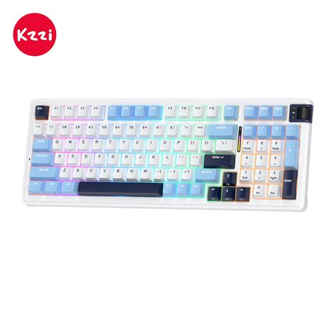 Kzzi Kezhi K98 Polar White 98 Key Gasket Structure With Roller Rgb