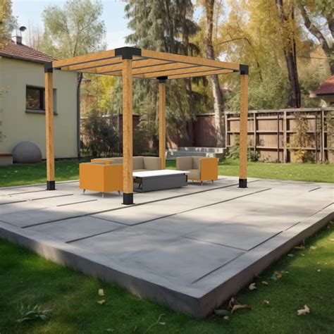 Yeooe 2 Pack Pergola Post Base 4x4