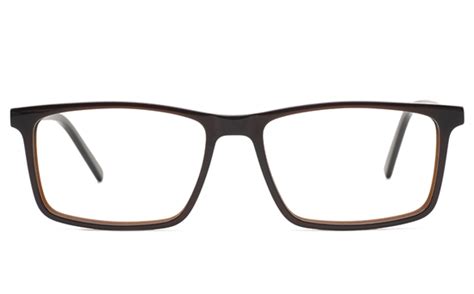 Rectangle Acetate Glasses Framebrown