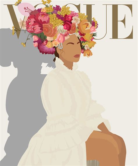 Beyoncé For Vogue Magazine Illustration By Urechi Of Ureunbothered