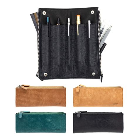 Luddite Bendy Pen Case Maya Leather Desktop Essentials Paper Whisper
