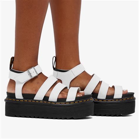 Dr Martens Blaire Quad 3 Strap Sandal White Hydro End Tw