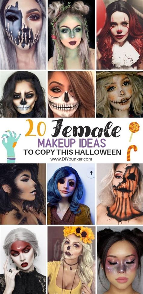 20 Halloween Makeup Looks For Women Halloween Makeup Easy Halloween Makeup Scary Halloween