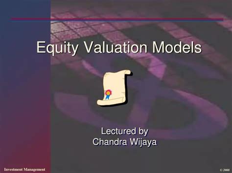 Ppt Equity Valuation Models Powerpoint Presentation Free Download