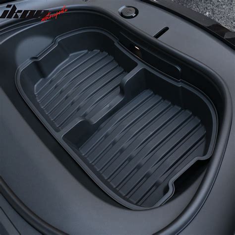 Ikon Motorsports Front Trunk Box Compatible With 2024 2025 Tesla Model 3 Highland Waterproof