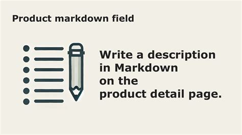 Product Markdown Field