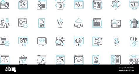 Customer Profiling Linear Icons Set Demographics Segmentation
