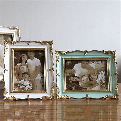 Resin Frame Square Stand Photo Frames Flower Patte Grandado