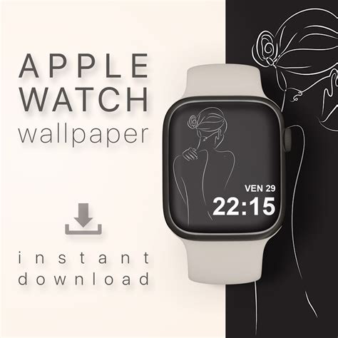 Apple Watch Face Woman Line Art Apple Watch Face Design Apple Watch