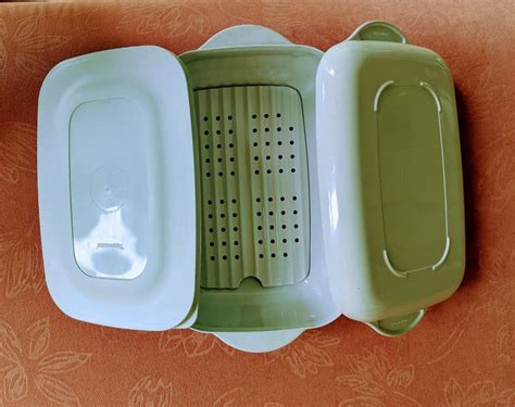 Vintage Tupperware Microwave Cookware With Strainer Furniture And Home Living Kitchenware