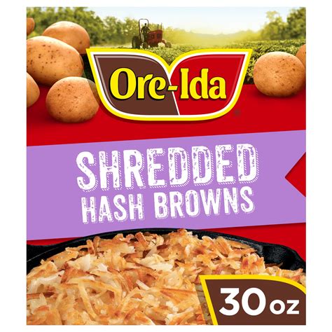 Ore Ida Shredded Hash Browns Frozen Potatoes 1 Bag For Easy Breakfast
