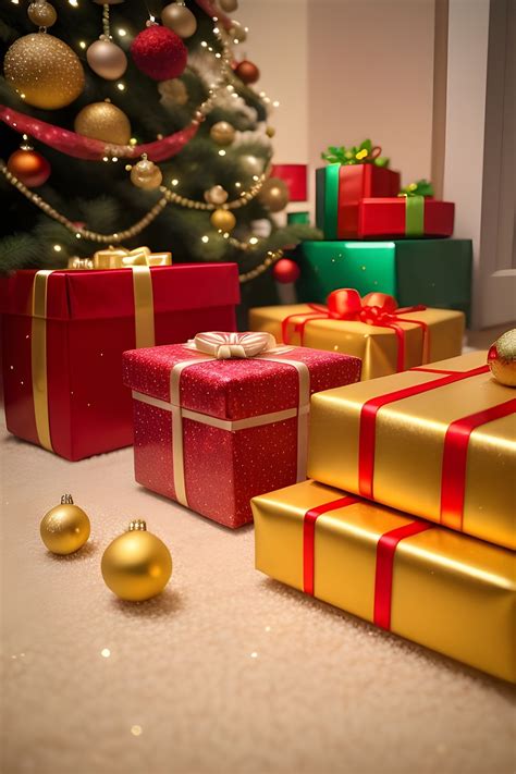 Download Ai Generated Christmas Presents Christmas Boxes Royalty